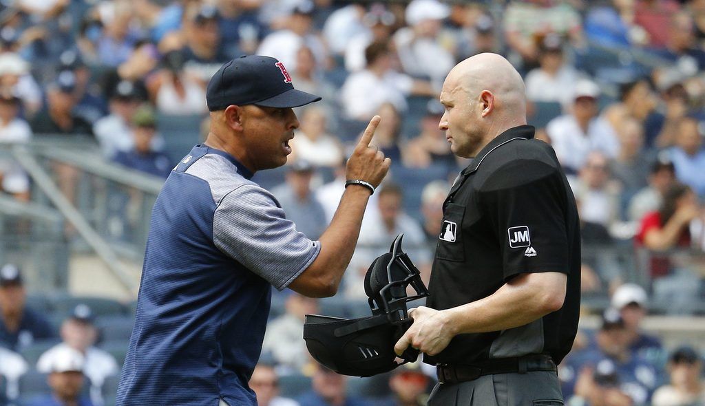 Alex Cora, Chris Sale flipped out at umpire and got…
