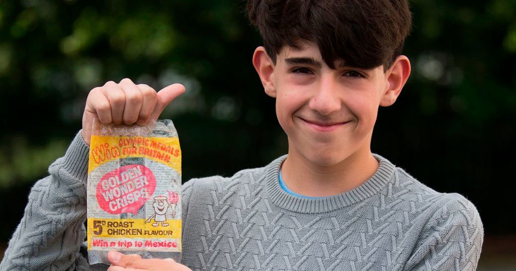 Crisp packet from the 60s found washed up on beach…