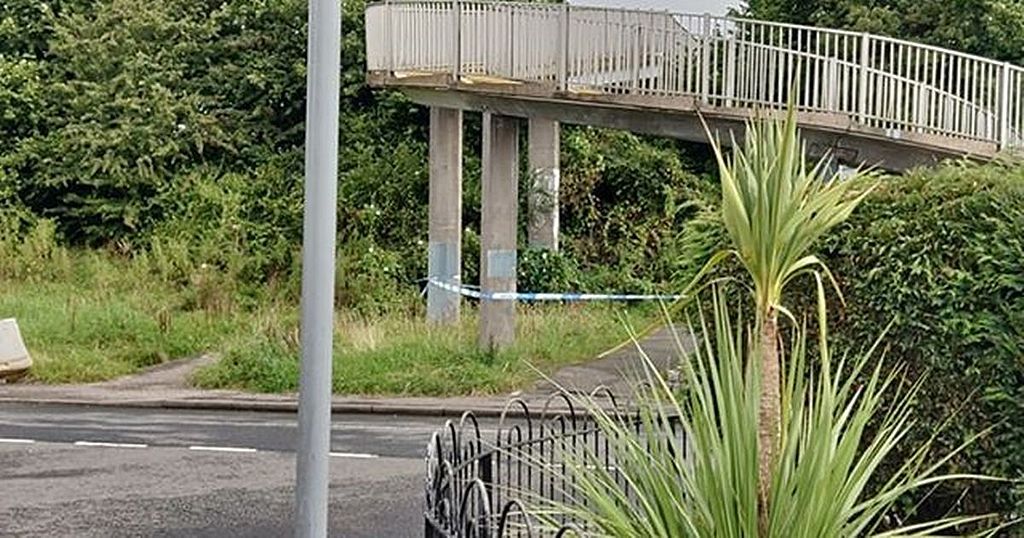 Police tape off area near Westerton train station…