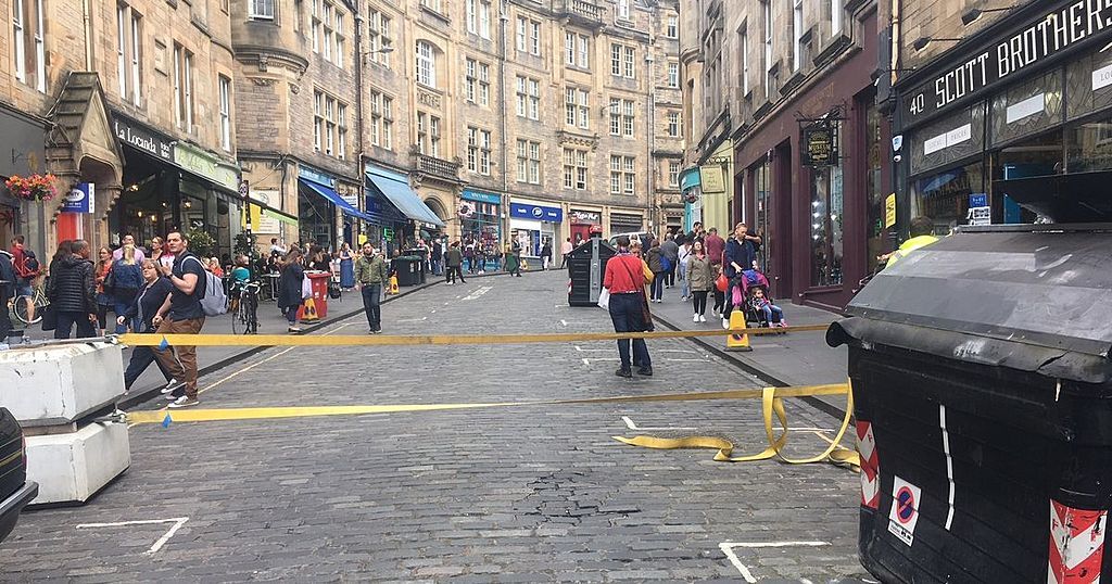 Safety measures in centre of Edinburgh like something…