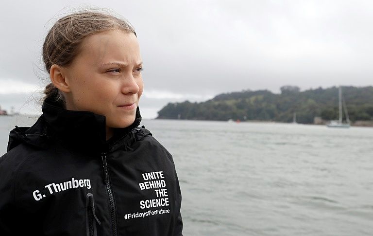 Climate activist Greta Thunberg nears New York on yacht