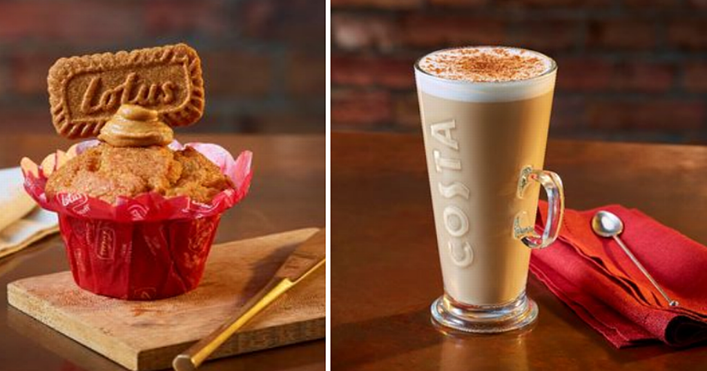 Costa's new autumn menu includes Lotus Biscoff-filled…