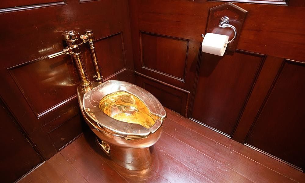 Hitler and a golden toilet at Churchill's birthplace