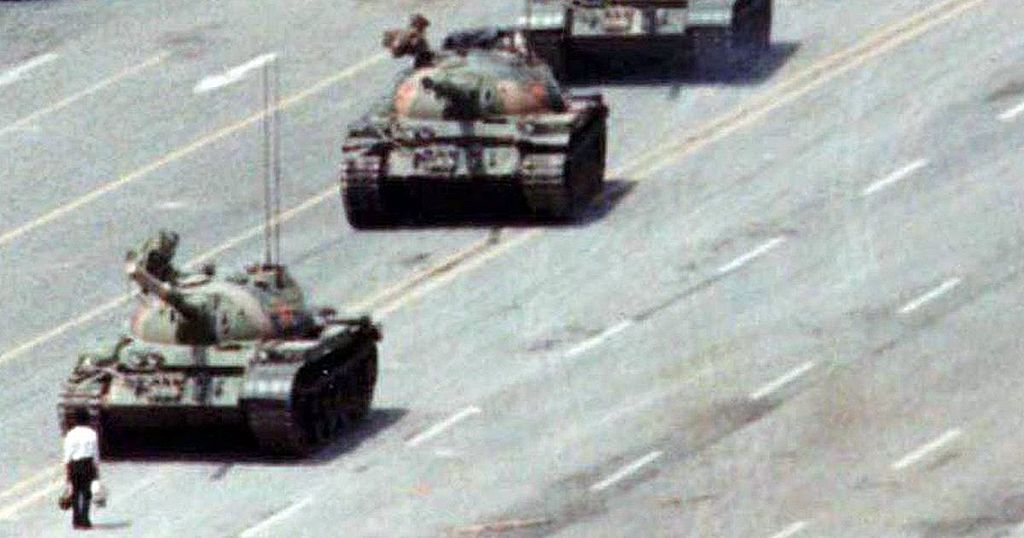 Photographer who took iconic Tiananmen Square tank man…