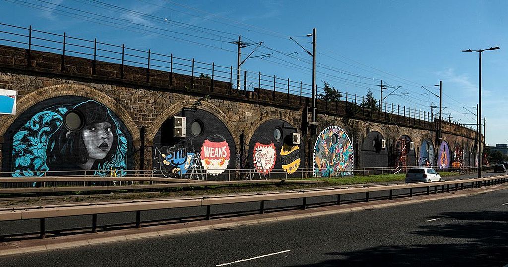 New murals transform Clydeside Expressway as SWG3…
