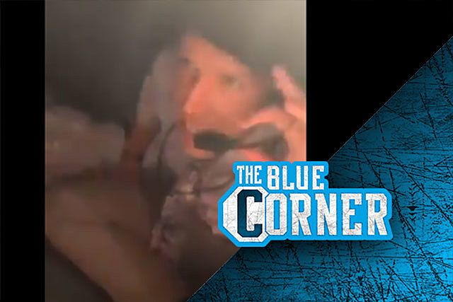 Brendan Fitzgerald hides under table during UFC Mexico…