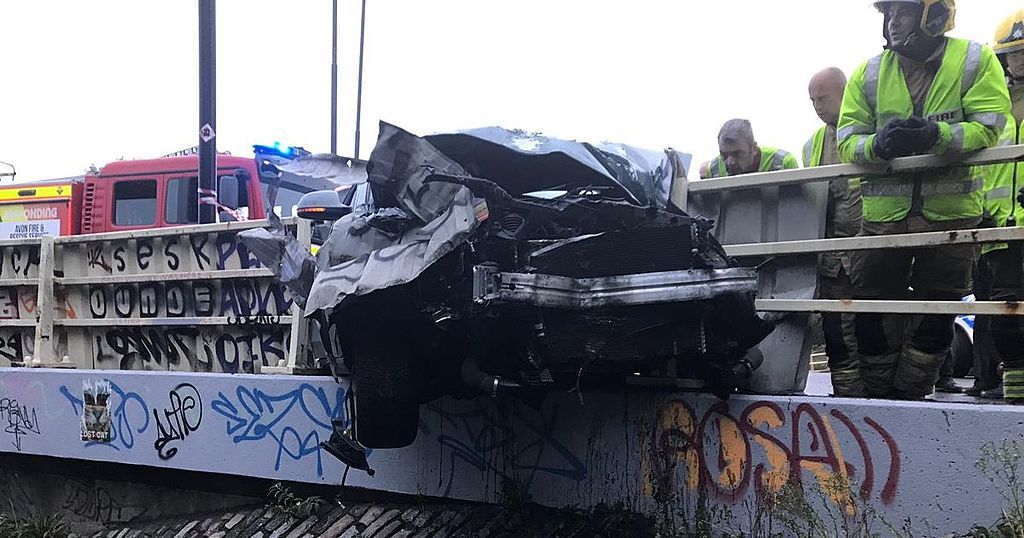 Shocking pictures show what's left of car after M32…