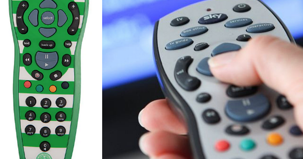 Celtic remote control back in stock as Sky unveils new…