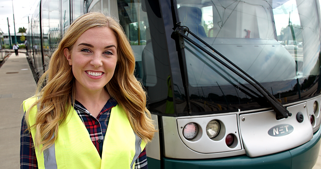 CBeebies go behind the scenes at Nottingham tram depot