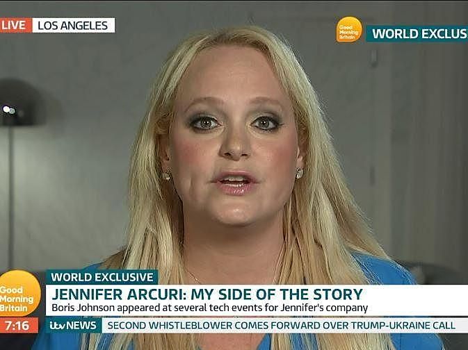 Jennifer Arcuri admits she feels 'betrayed' by Boris…