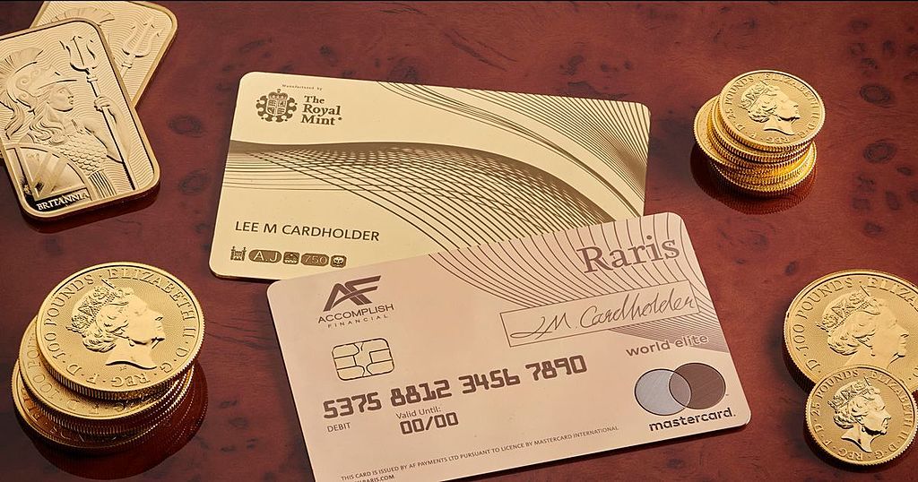 Royal Mint launches first ever debit card made from…