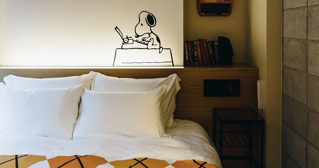 Inside the adorable Snoopy themed hotel that brings…