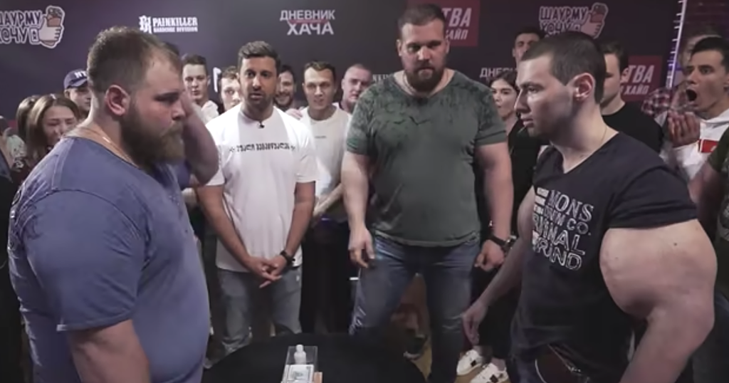 'Popeye' bodybuilder with huge biceps is brutally…