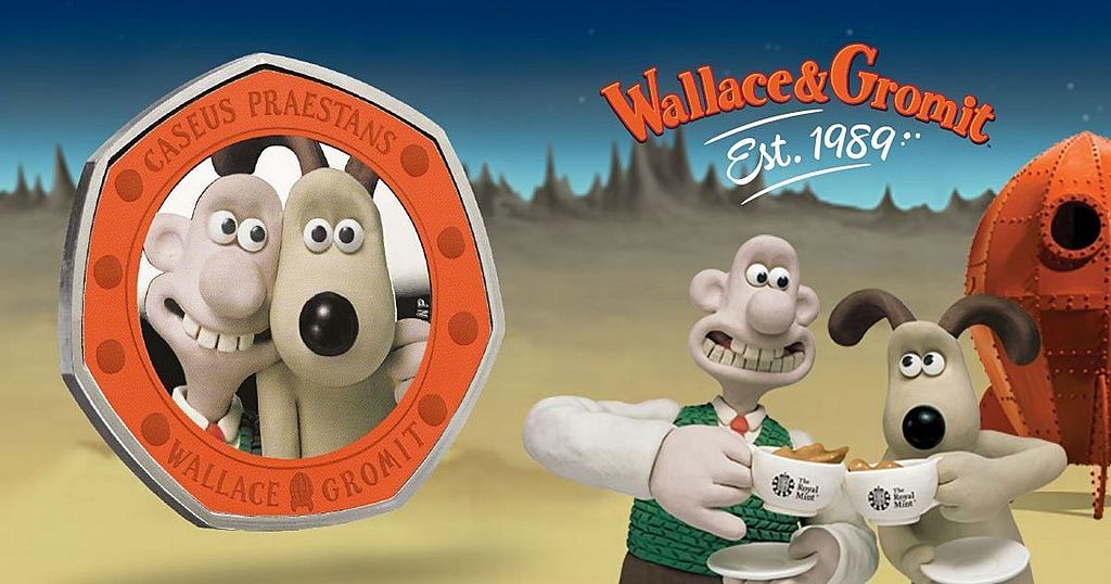 Royal Mint releases new Wallace an Gromit coins to…