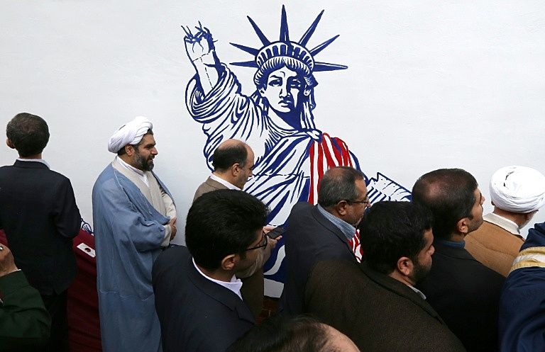 New murals, same tension at ex-US embassy in Tehran