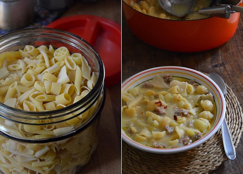Rachel Roddy’s recipe for pasta soup with potatoes and…