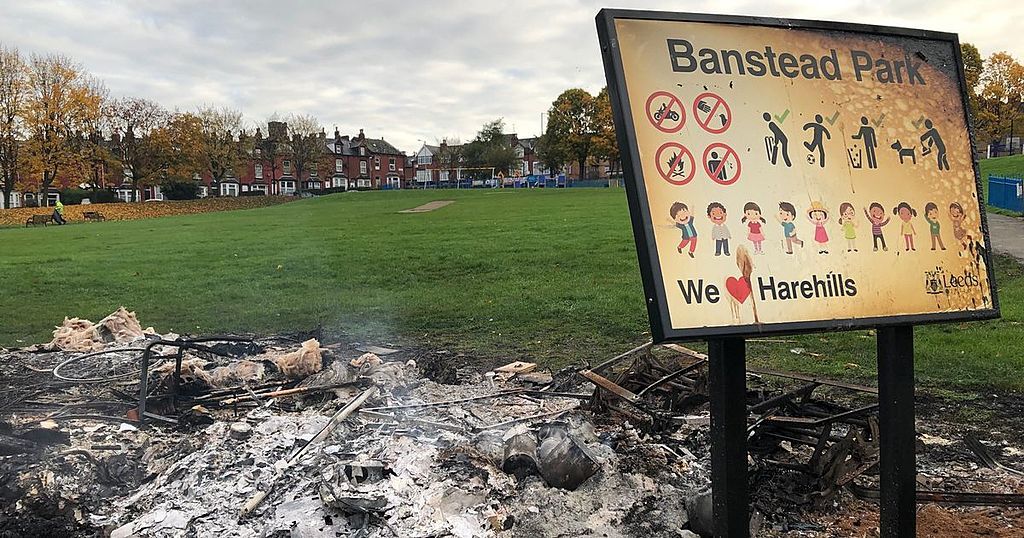 Shocking photographs show the aftermath of fireworks…