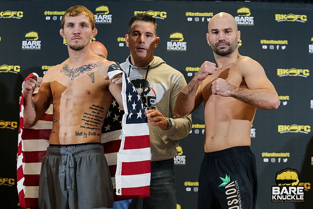 BKFC 9: Lobov vs. Knight 2 weigh-ins video, photos