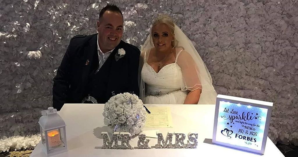 Airdrie man marries mum of his children on 10th…