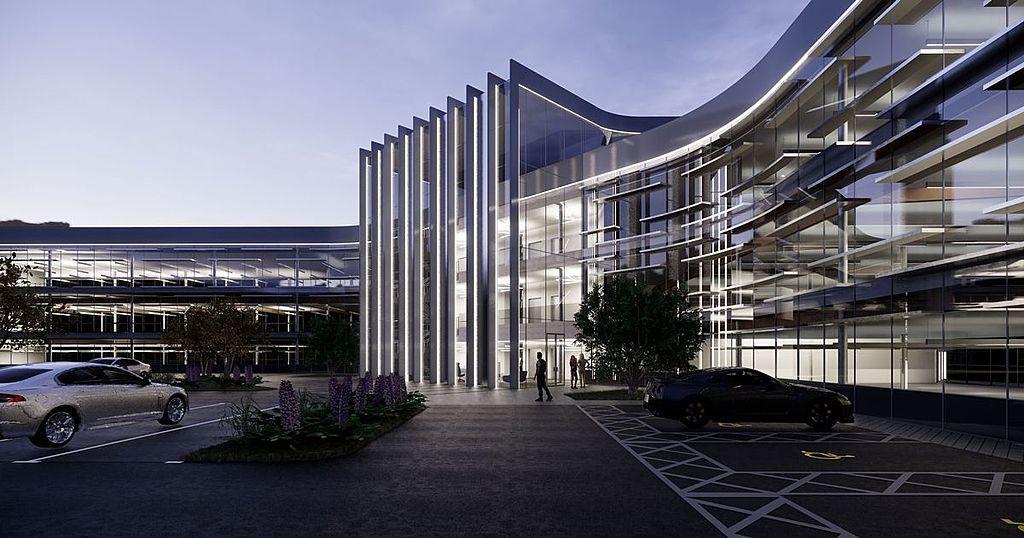 What lakeside office building Aztec 1000 will look…