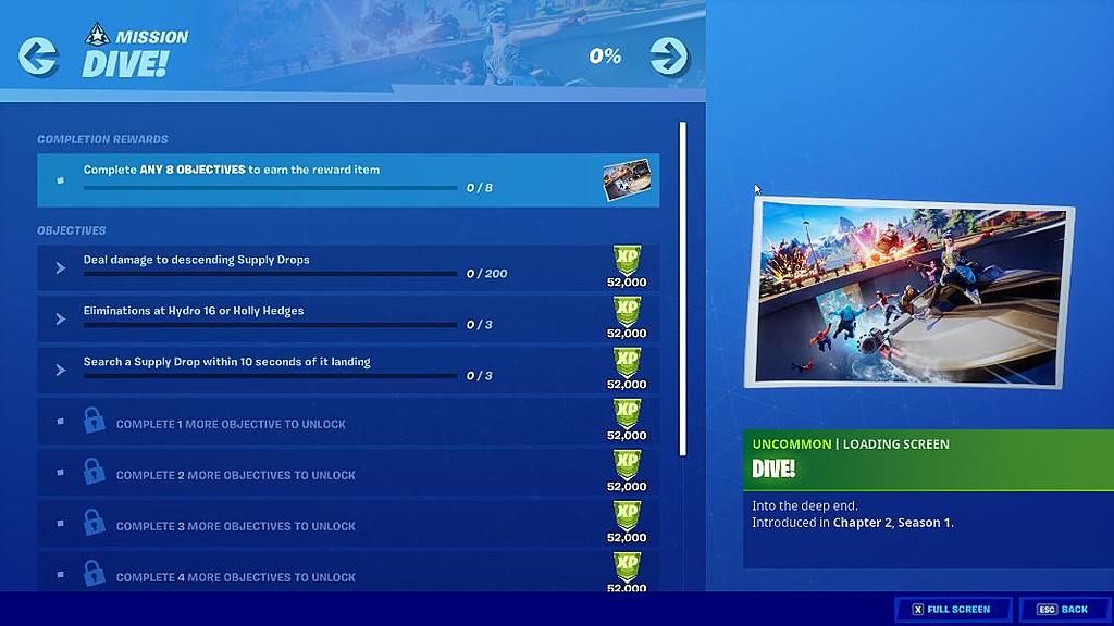 ‘Fortnite’ Chapter 2, Week 7 ‘Dive’ Challenges…