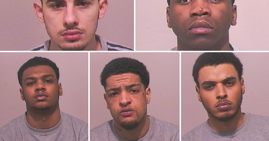 Five gang members jailed for 24 years following police…