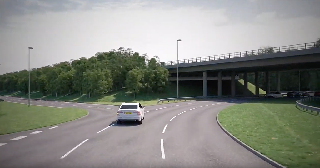 Video shows what new Edinburgh City Bypass flyover…