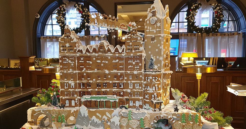 Staff create huge gingerbread replica of iconic Grand…