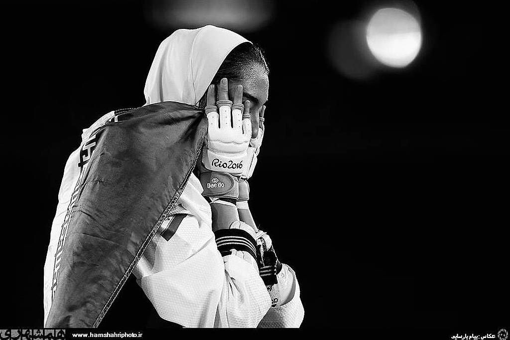 The only woman to win an Olympic medal for Iran just…