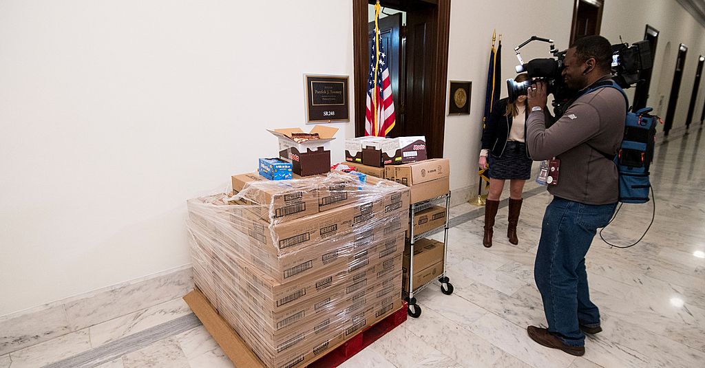 This is what a giant pile of impeachment candy looks…
