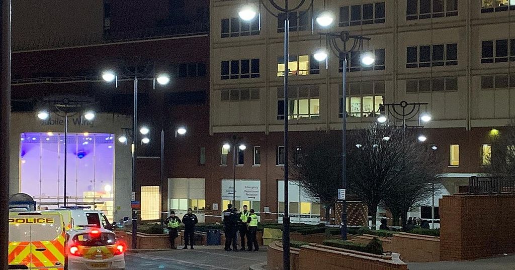 Armed police lock down LGI entrance after man and…