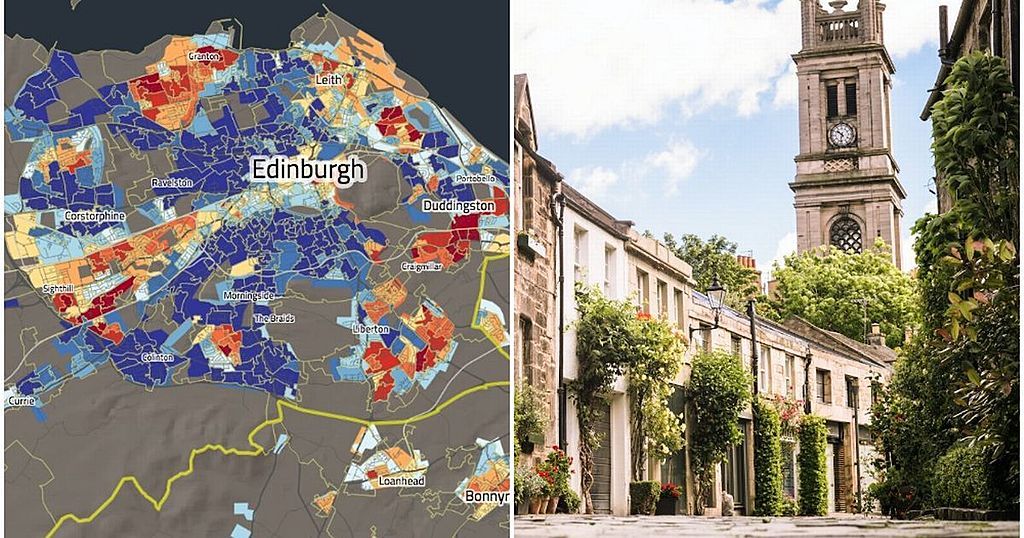 Map reveals the most and least deprived areas in…