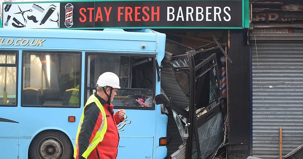 Sheffield crash: School bus with 25 children onboard…