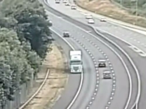 Lorry driven wrong way on M6 Toll motorway; both…