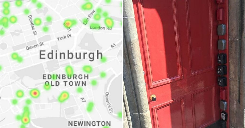 Map shows holiday flat hotspots around Edinburgh