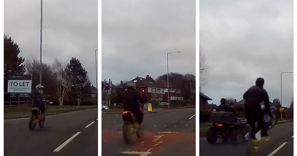 Shocking dashcam footage shows biker gang 'break 40…