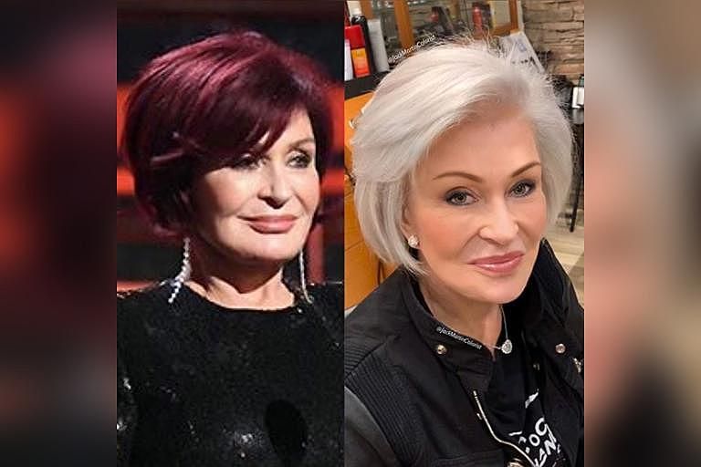 Sharon Osbourne debuts new white hair after dyeing it…