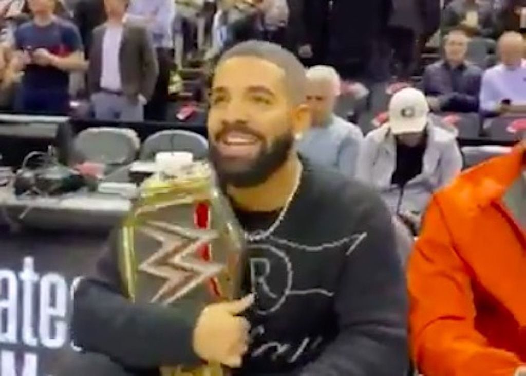 Drake trolled the Bucks by bringing two WWE belts to…