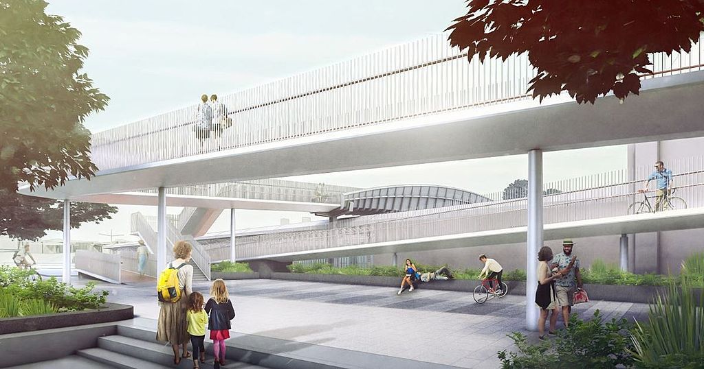 This is how the new footbridge at Newport Station will…
