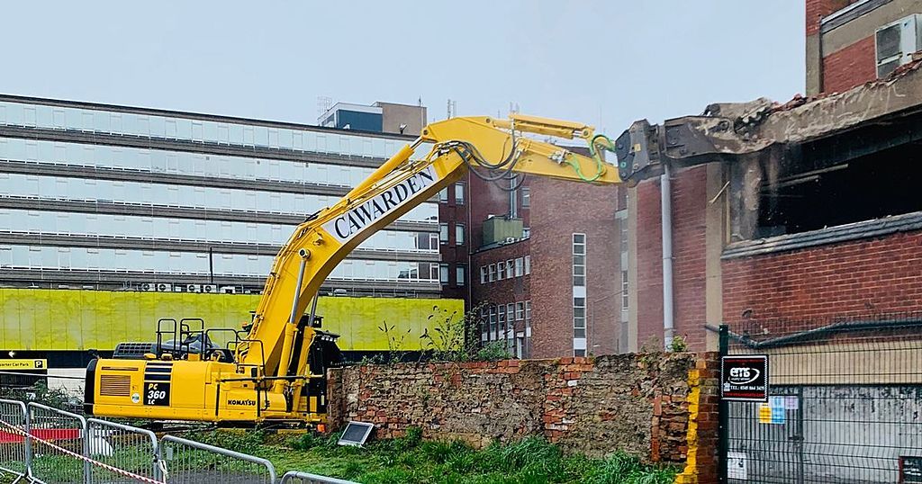 Demolition work begins on Derby’s former Debenhams…