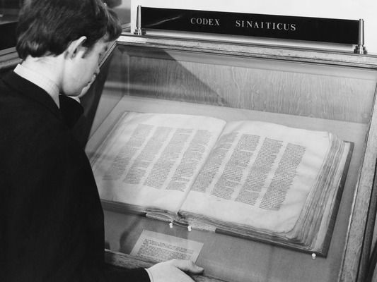 World's oldest Bible Codex Sinaiticus to go on display…