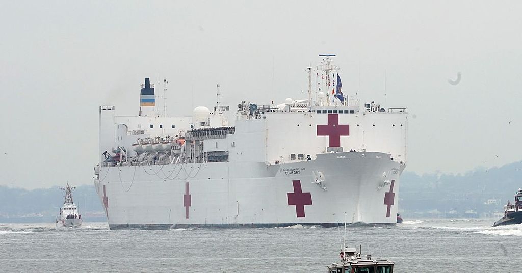 Navy hospital ship arrives in NYC to back up health…