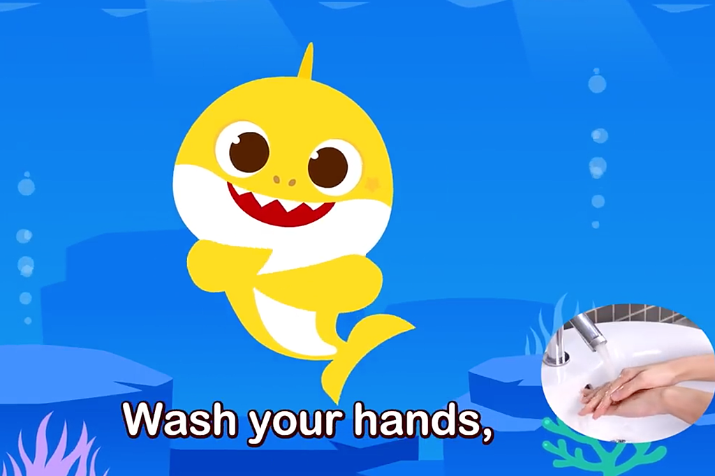 Baby Shark hand washing video helps teach children how…