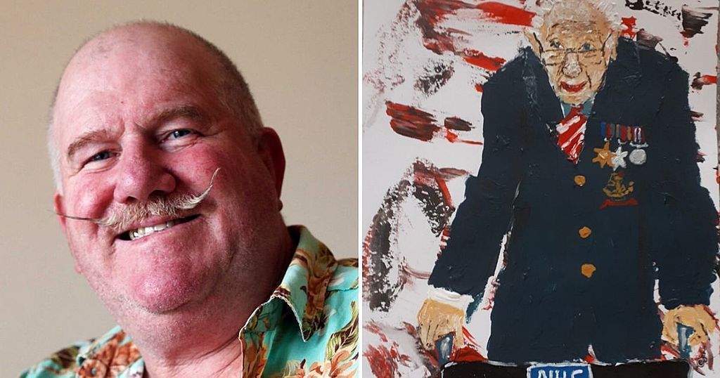 Sunderland artist paints picture of Captain Tom- and…