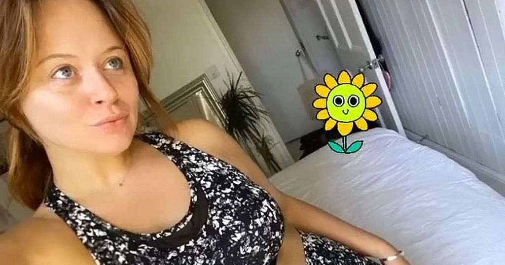 Emily Atack flaunts one stone weight loss in gym gear…