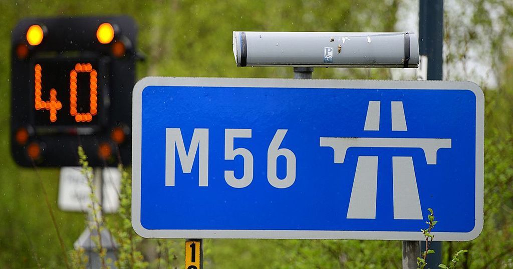 Drivers on the M56 motorway face roadworks, reduced…
