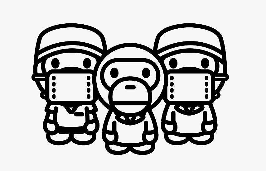 Bape drops a free coloring book to save you from…