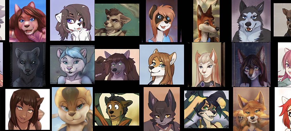 This website generates a never-ending feed of furry art
