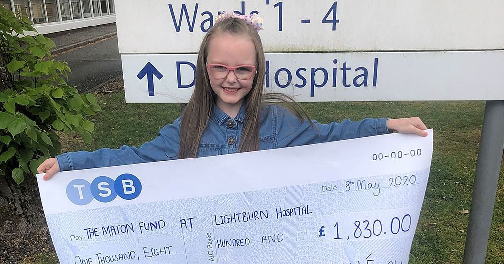 Six-year-old sells her rainbow drawings for £1,800 and…