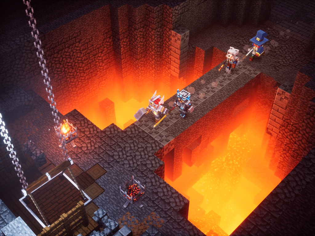 Minecraft Dungeons review: Slight spin-off misses the…